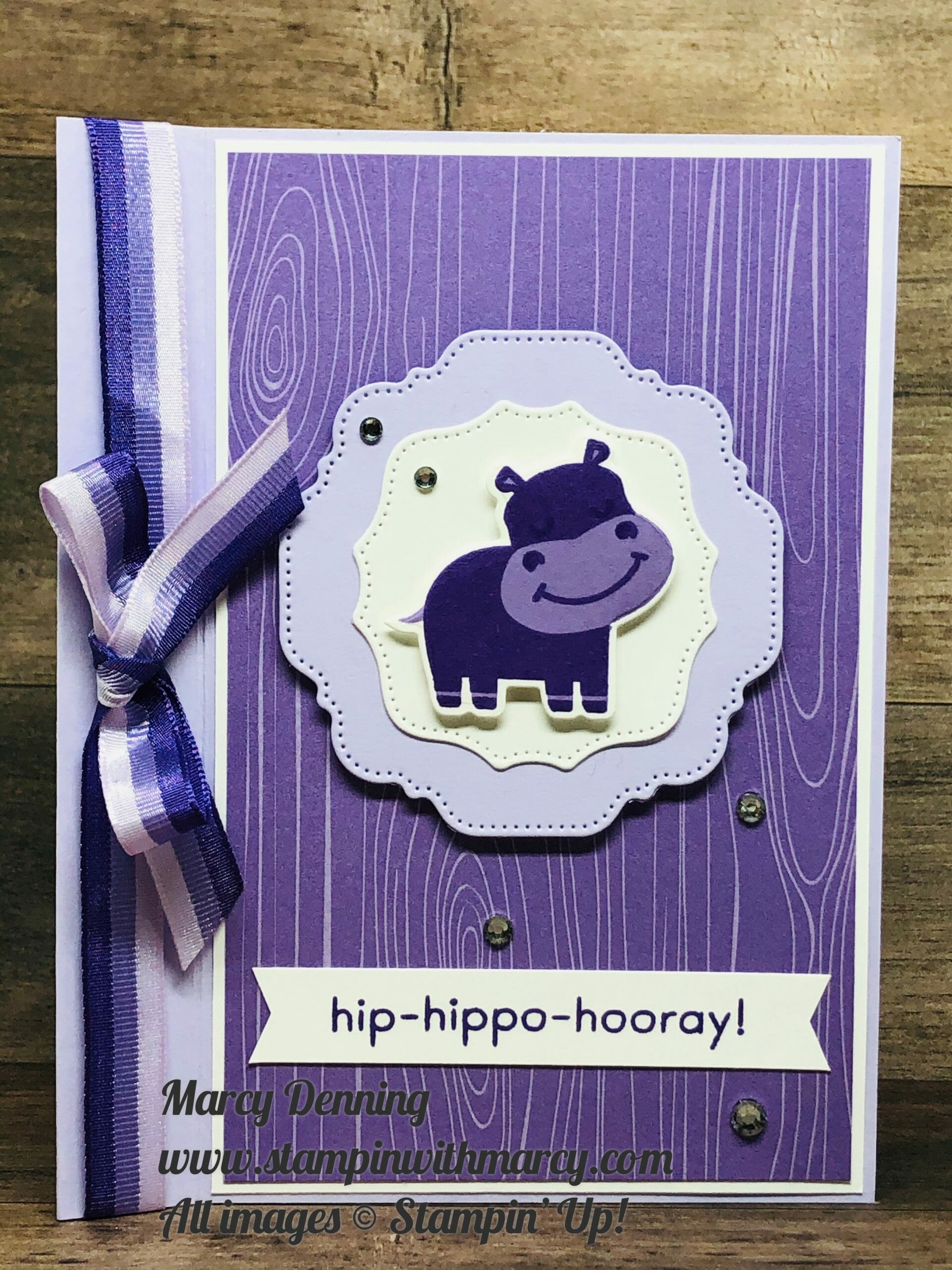 Hip-Hippo-Hooray! – Hippo Happiness Bundle Birthday Card