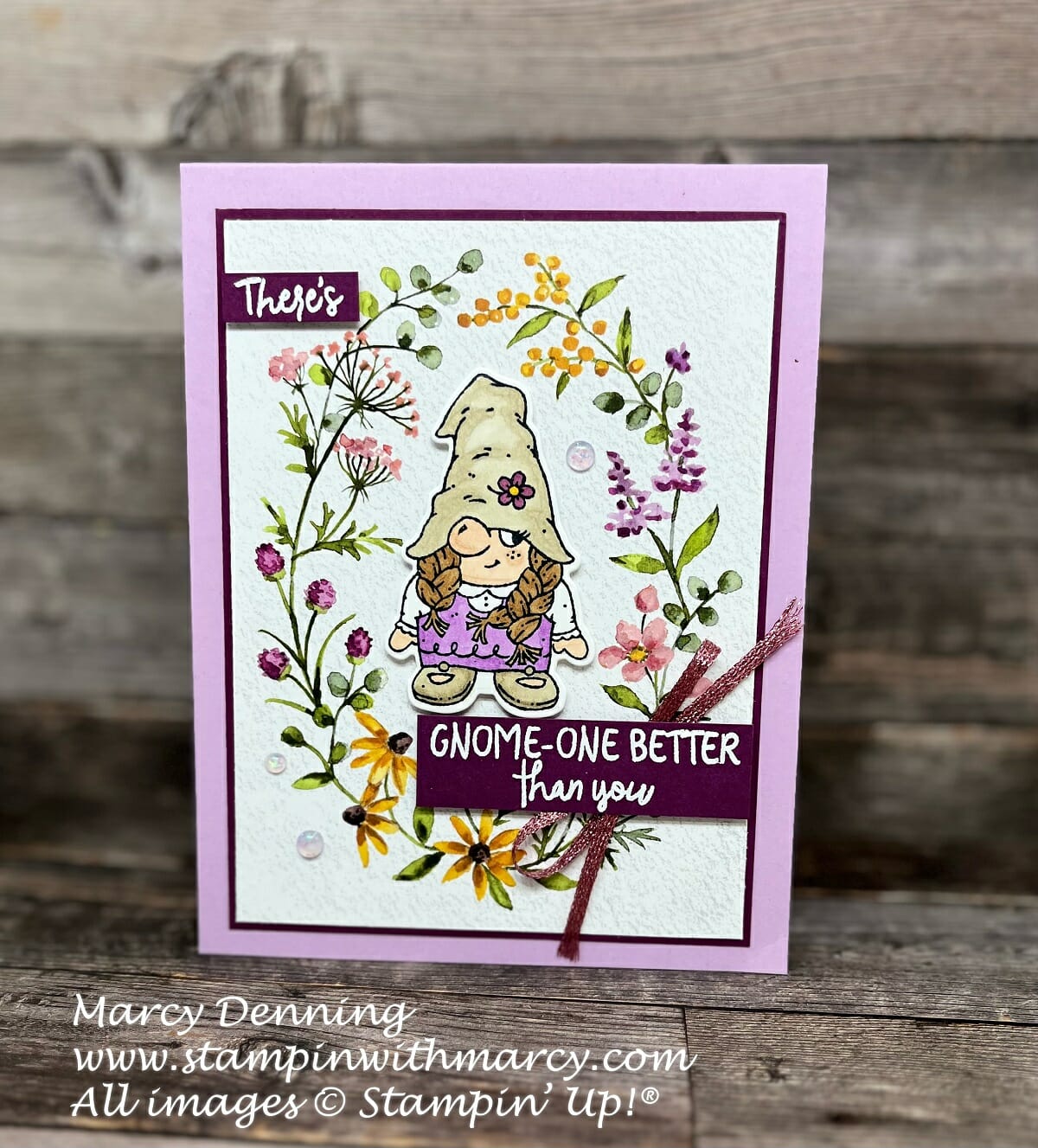 Friendly Gnomes Stamp Set & Dainty Flowers SAB Paper