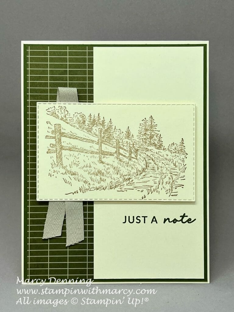 Quick & Easy Card Using In The Country Stamp Set