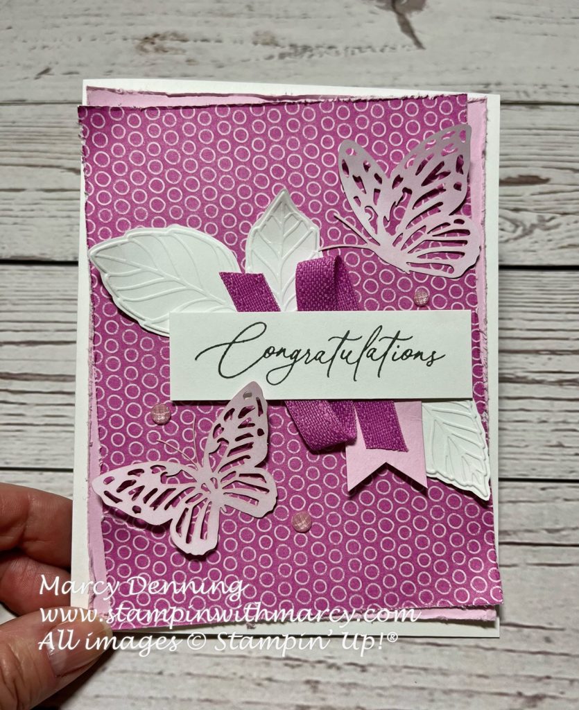 Creating A Congratulations Card Using Stampin’ Up! Products